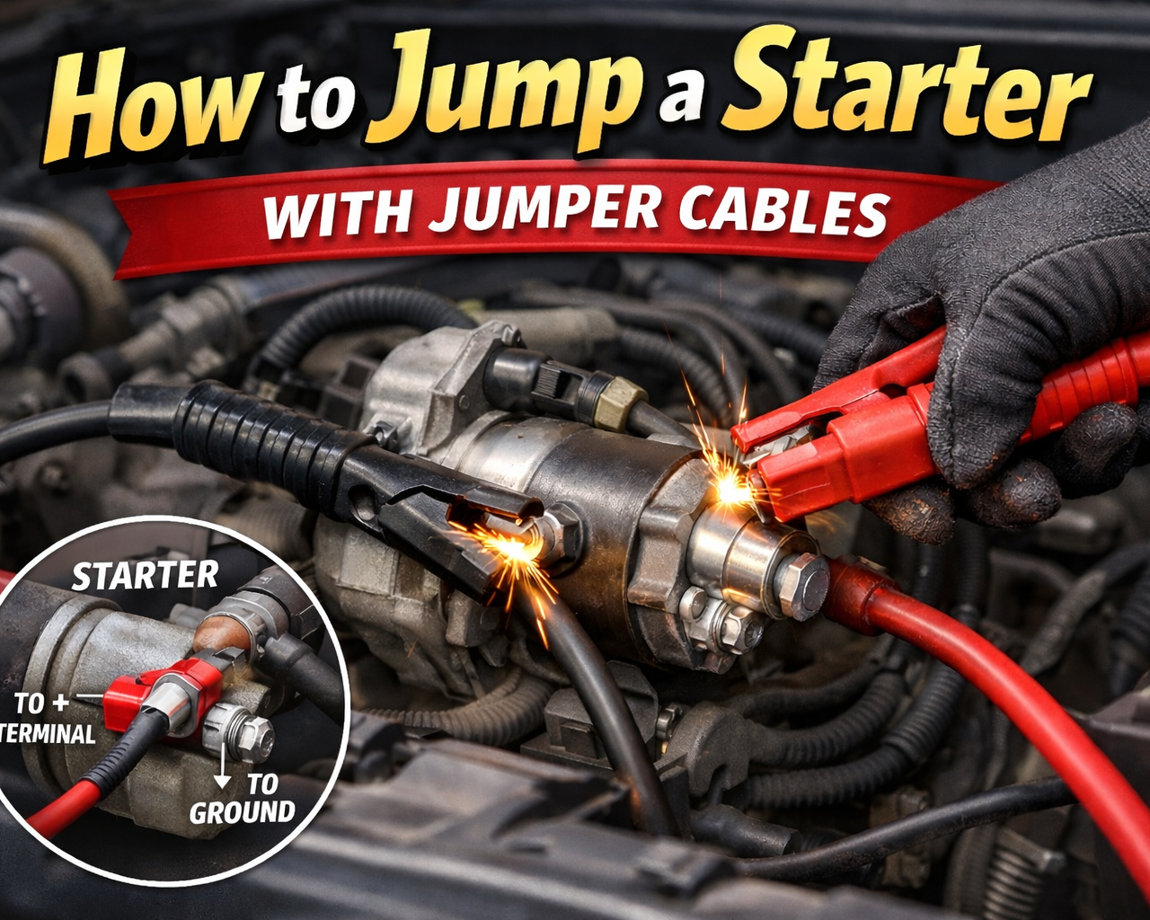 How to Jump a Starter with Jumper Cables – GOOLOO