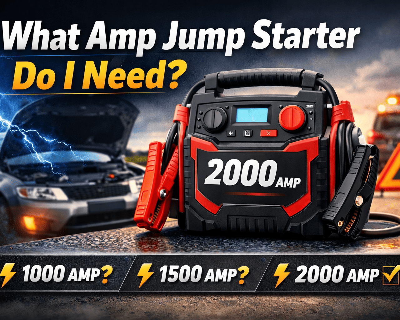 What Amp Jump Starter Do I Need - Jump Starter Amps Explained – GOOLOO