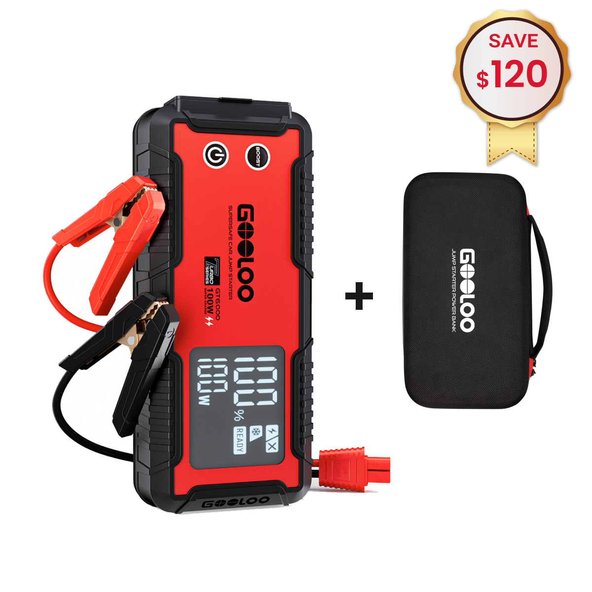 GOOLOO GT6000 Jump Starter 6000Amp 100W